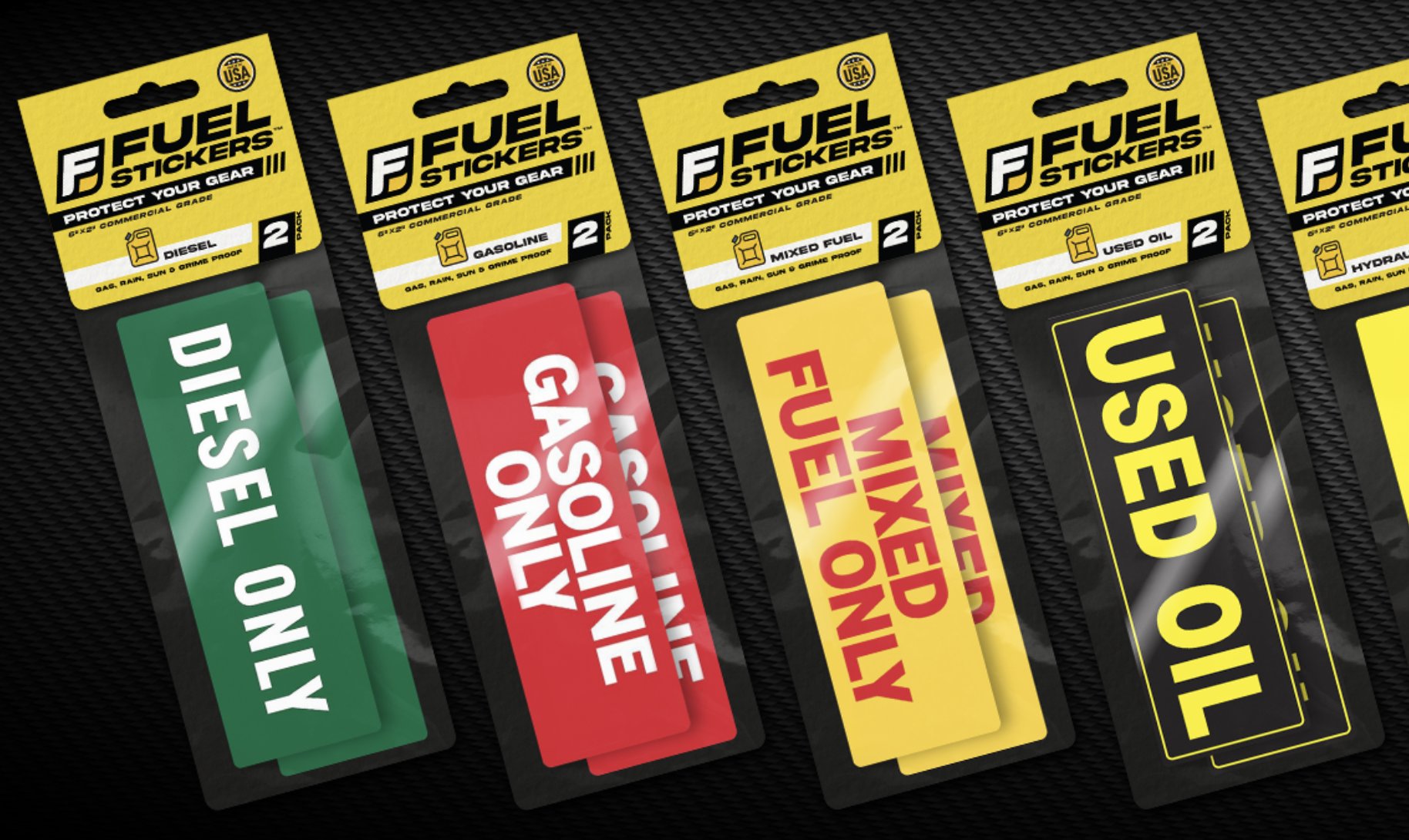 2" x 6" (LxW): Large Stickers – FuelStickers.com