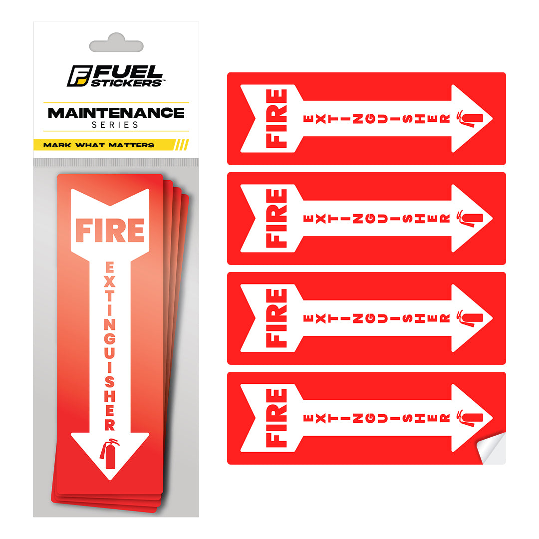 Fire Extinguisher Stickers for Safety and Compliance – FuelStickers.com