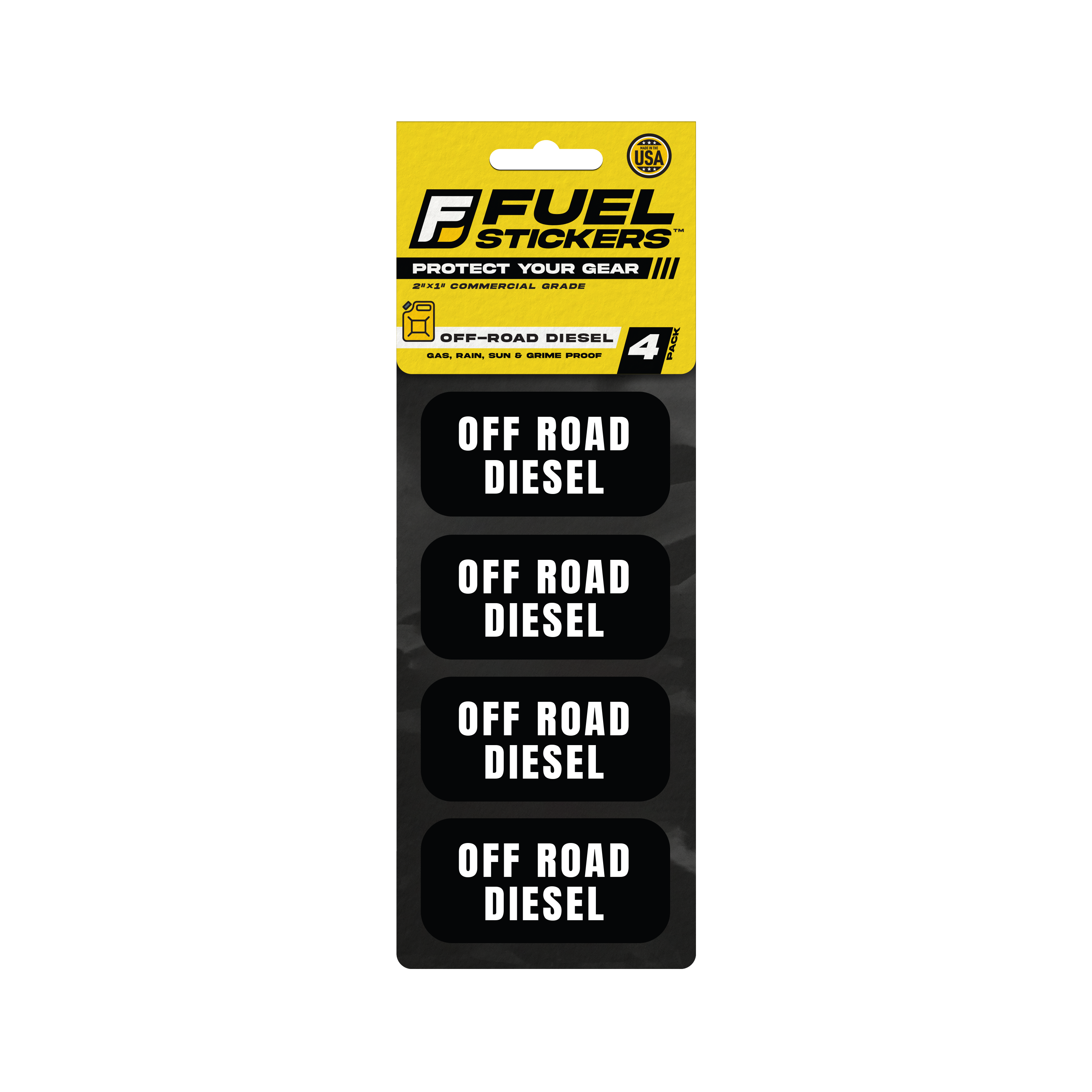 Off Road Diesel Stickers | 4 Pack Labels – FuelStickers.com