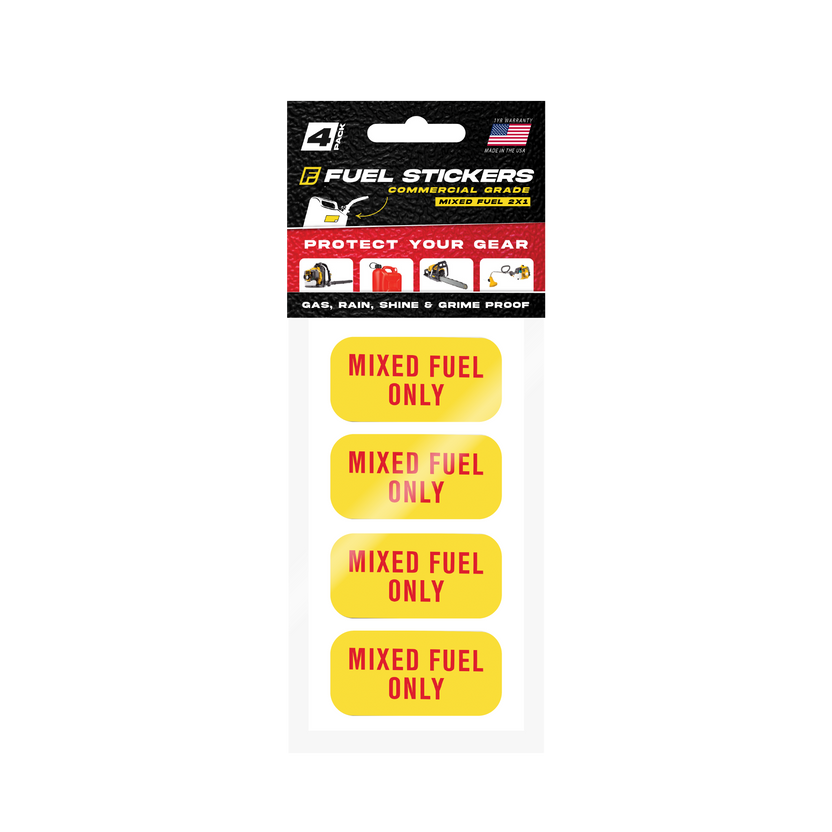 Fuel Stickers - Heavy-Duty Gas Can Labels and Outdoor Power Equipment ...