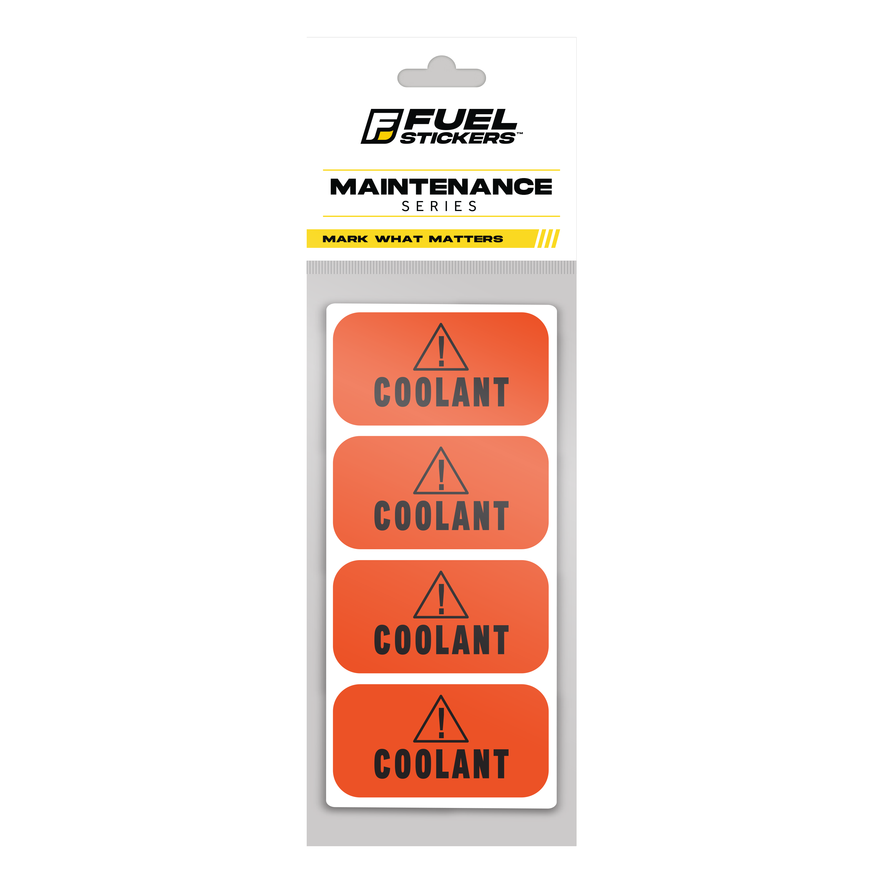 Coolant Labels | Antifreeze Signs 4 Pack – FuelStickers.com