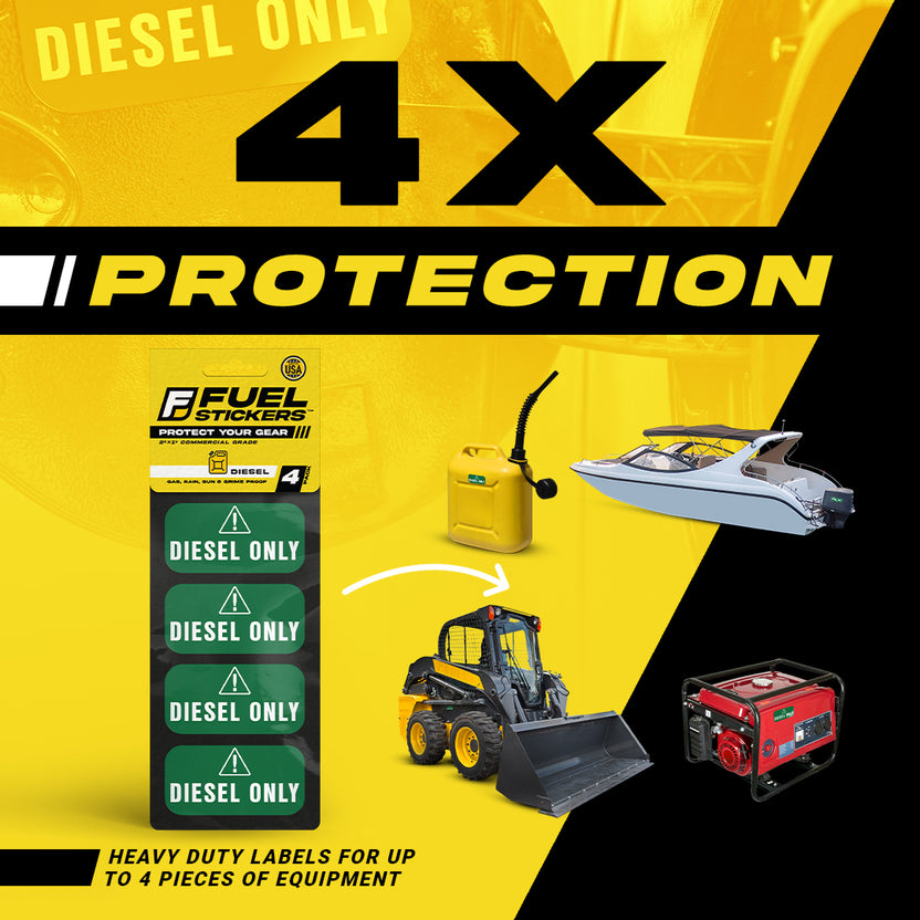 High-Quality Diesel Only Stickers - USA Made | Fuel Stickers ...
