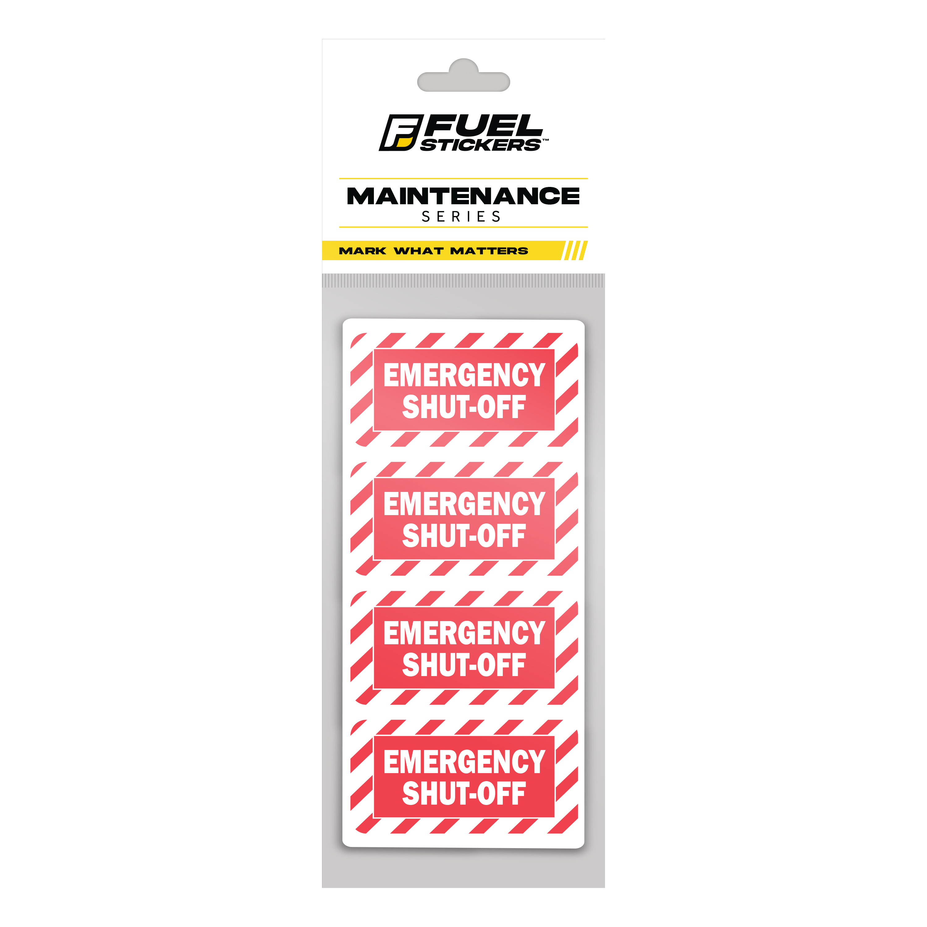 Emergency Shut Off Sticker - Gas/Fuel Safety Label – FuelStickers.com