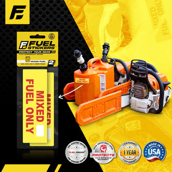 Fuel Stickers - Heavy-Duty Gas Can Labels and Outdoor Power Equipment ...