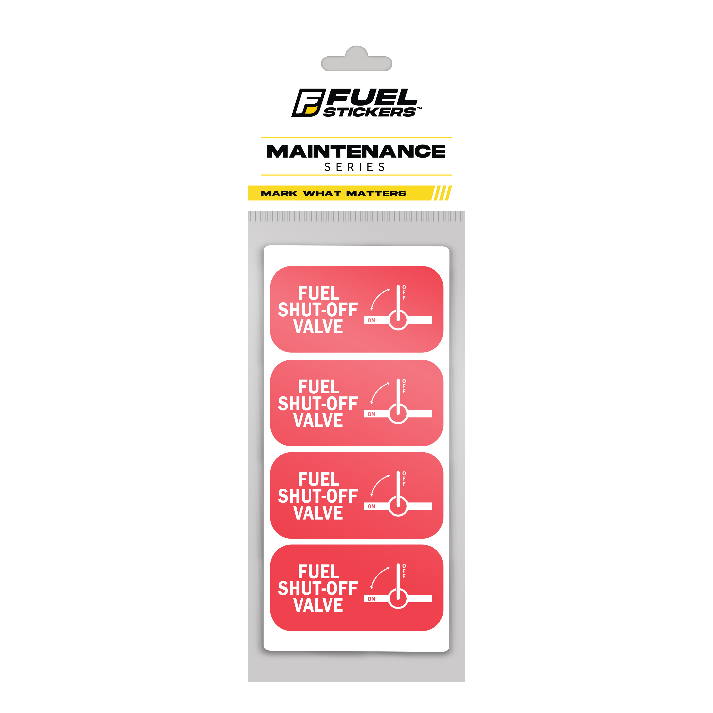 Fuel Shut Off Valve Sticker - 2"x1" (4 Pack) – FuelStickers.com