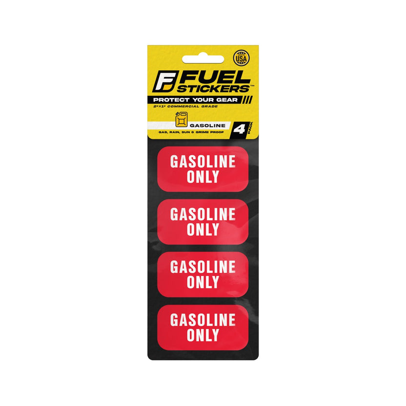 Fuel Stickers - Heavy-Duty Gas Can Labels and Outdoor Power Equipment ...