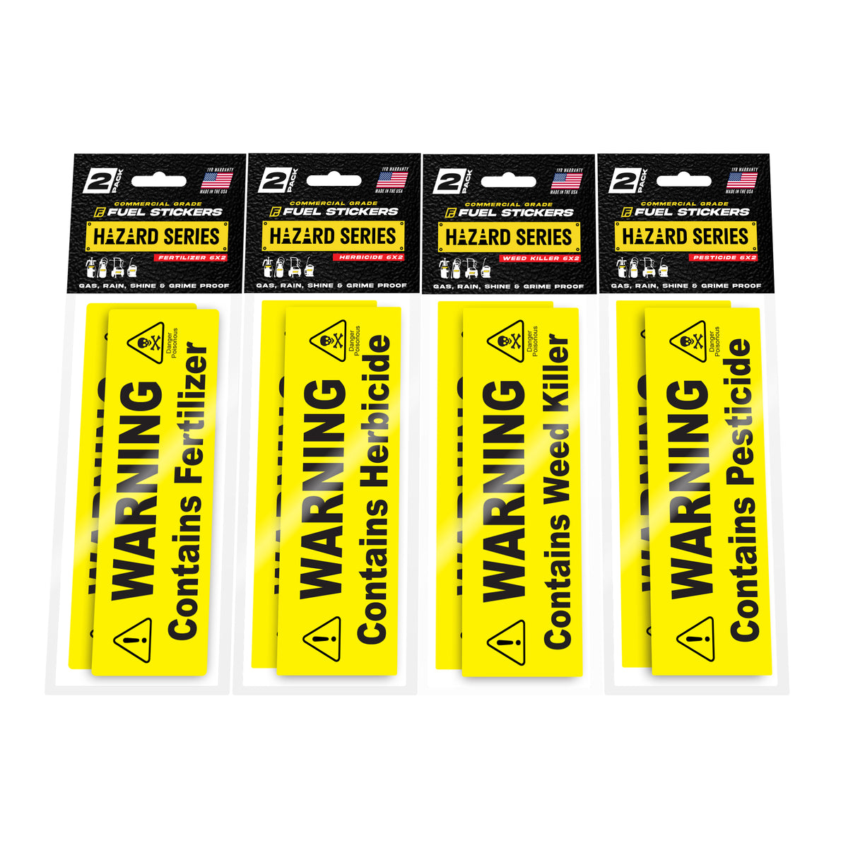 Pump Sprayer Labels (Hazard Series) – FuelStickers.com