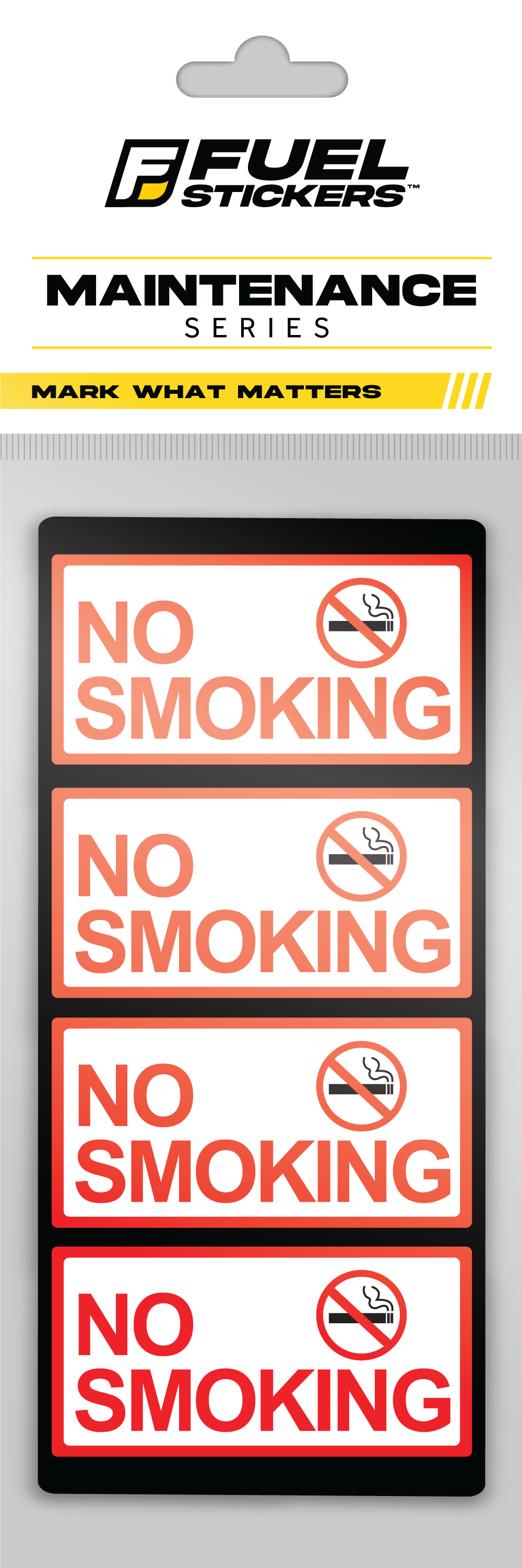 No Smoking Stickers | 2x1 Safety Signs – FuelStickers.com