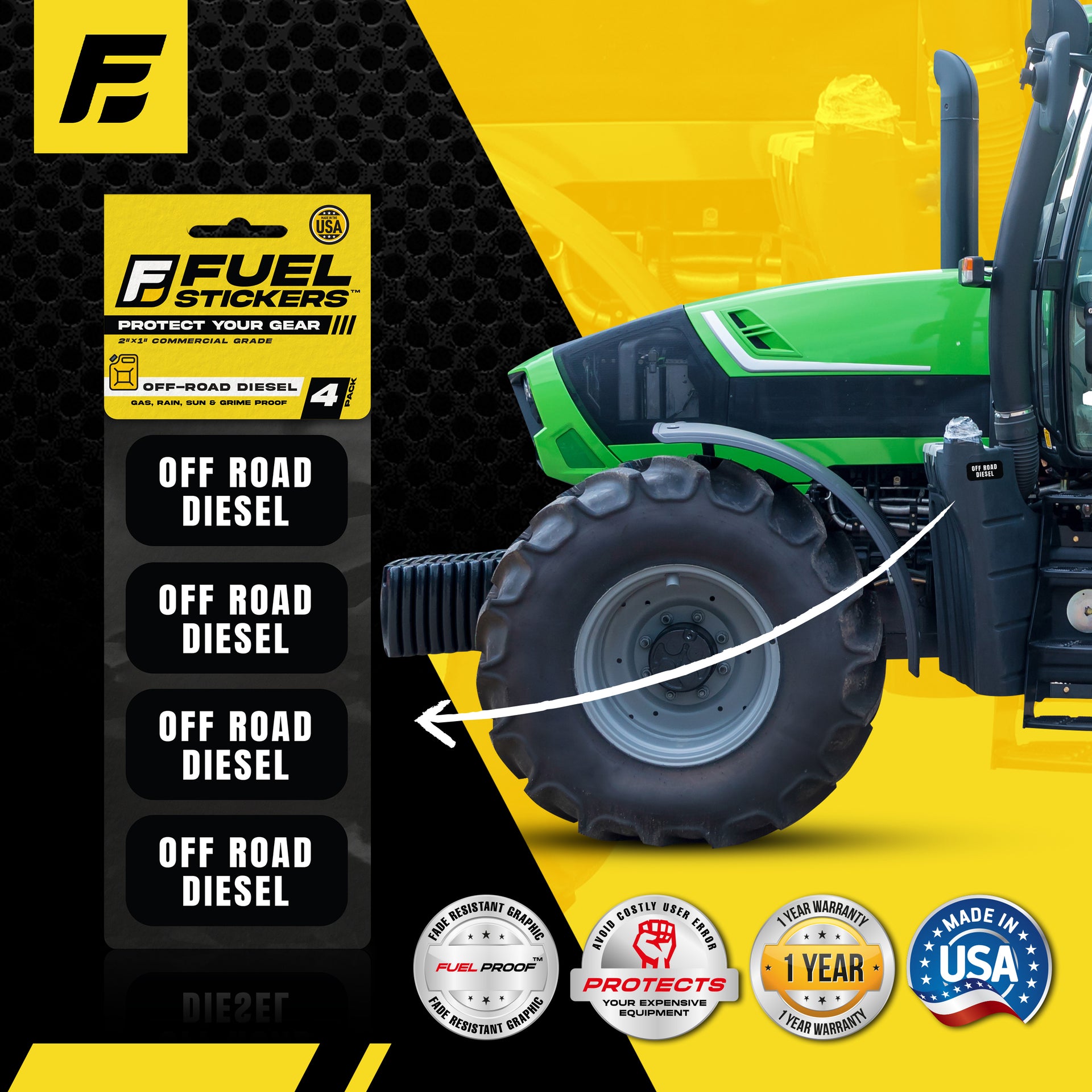 High-Quality Diesel Only Stickers - USA Made | Fuel Stickers ...